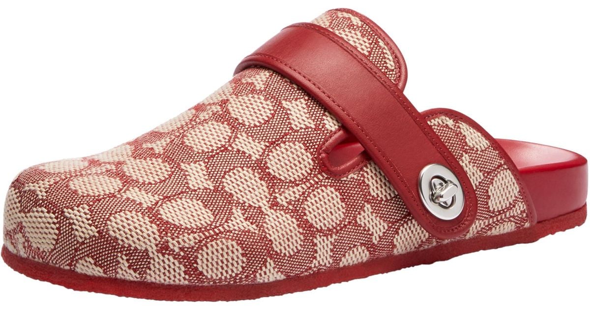 COACH Blake Clog Mule in Pink | Lyst