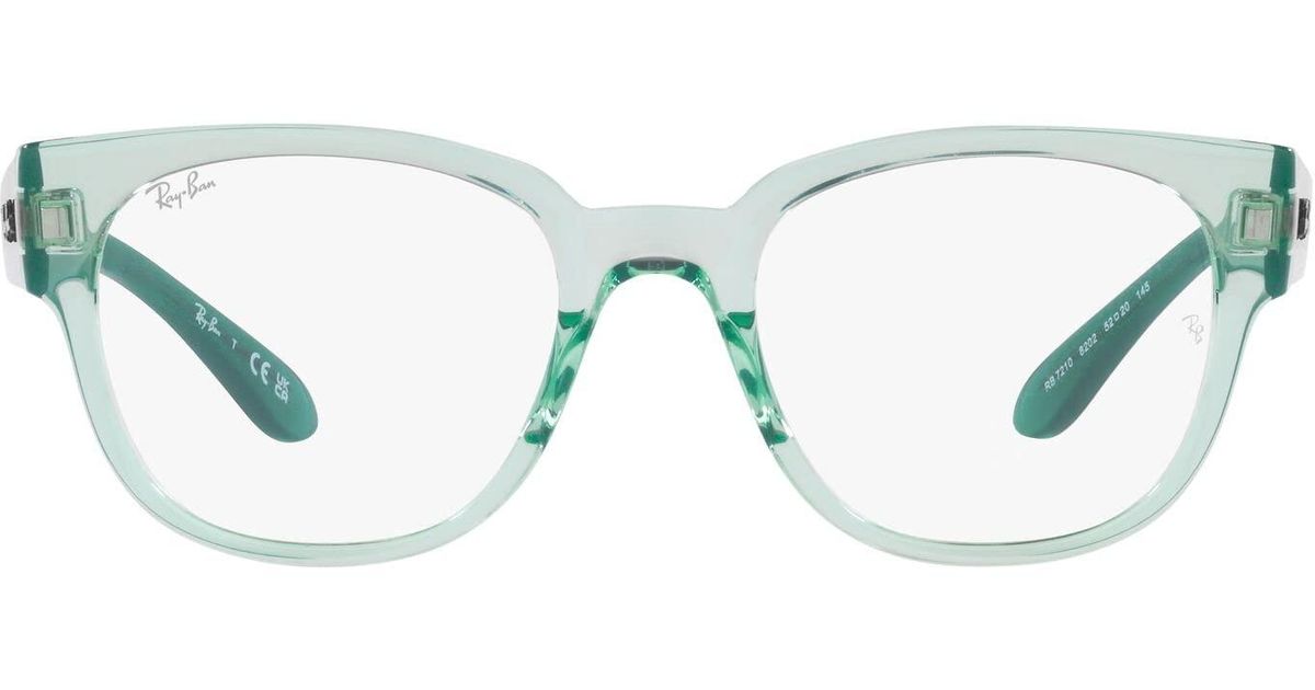 Ray-Ban Rx7210 Square Prescription Eyewear Frames in Black | Lyst