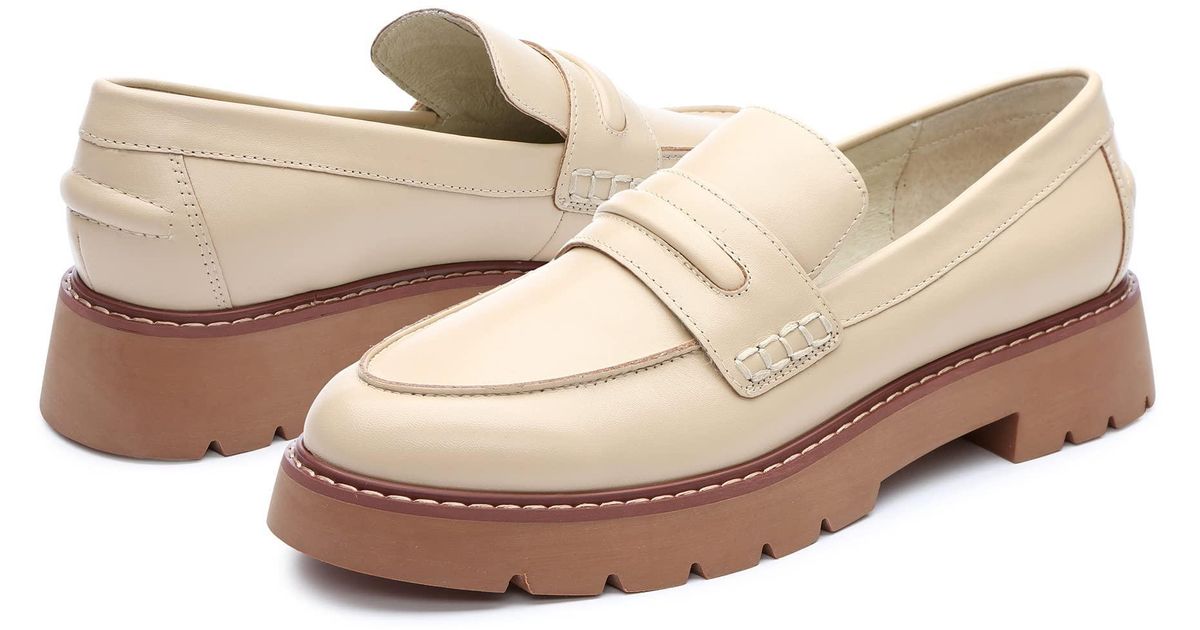 Sanctuary Westside Loafer in Natural | Lyst