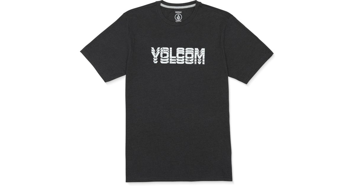 Volcom Cement Short Sleeve Heather Tee in Black for Men | Lyst