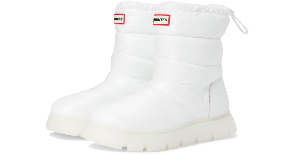 HUNTER Maribel Snow Boot in White | Lyst