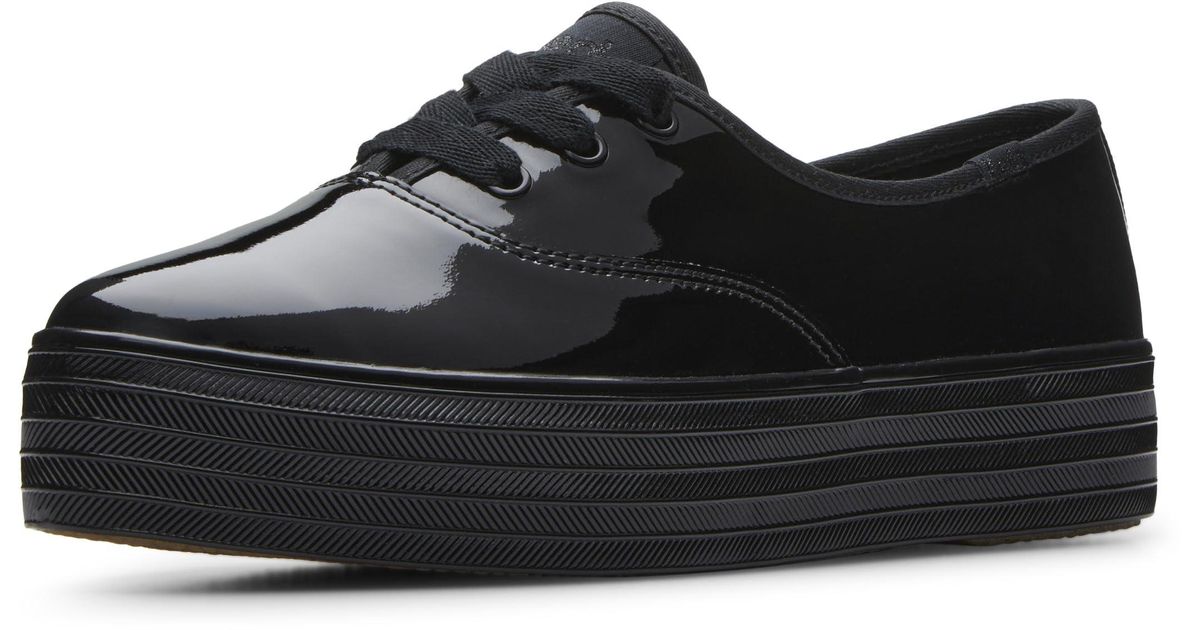 Keds Point Lace Up Sneaker in Black | Lyst