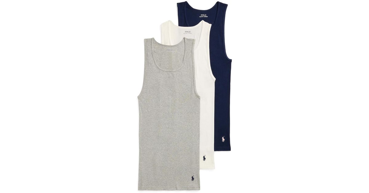 Polo Ralph Lauren S Classic Fit Tanks in Blue for Men | Lyst