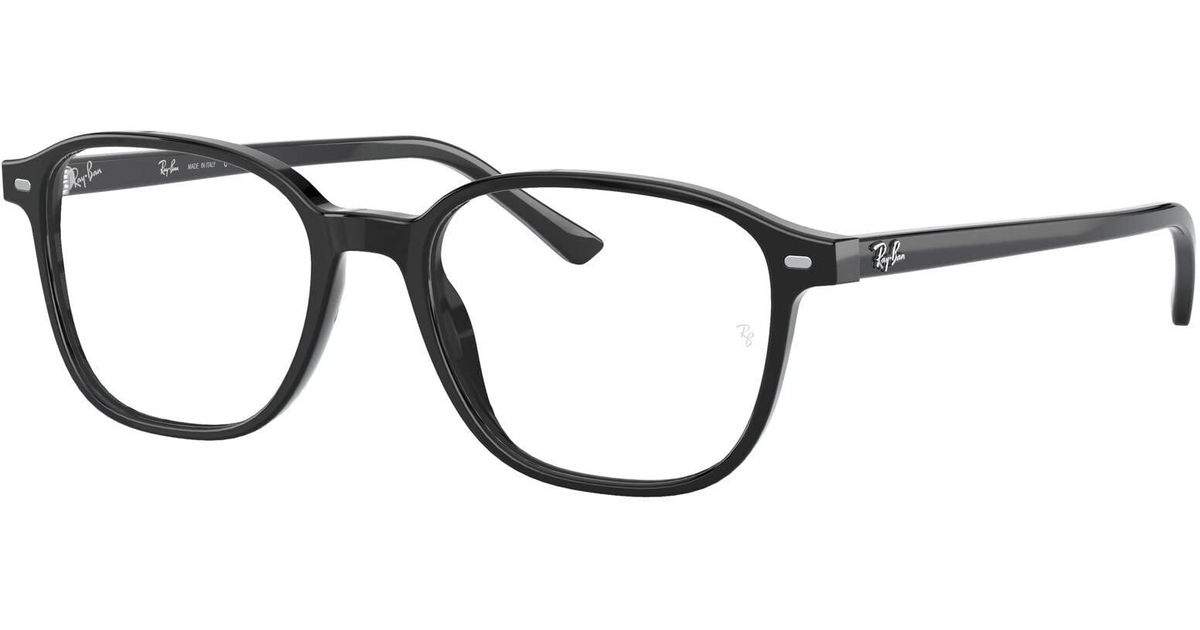 Ray-Ban Rx5393f Leonard Low Bridge Fit Square Prescription Eyewear ...