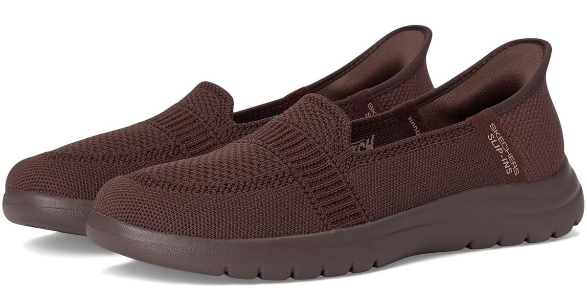 Skechers Hands Free Slip-ins On-the-go Flex-camellia Loafer in Brown | Lyst