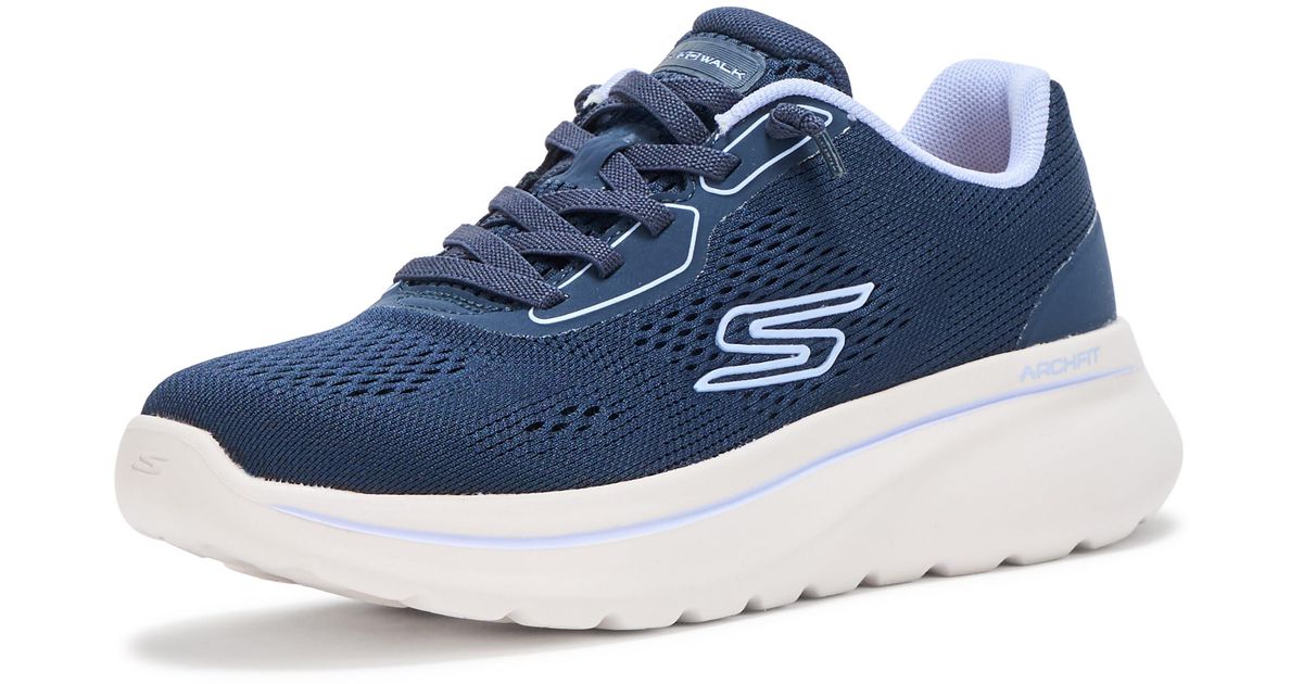 Skechers Go Walk Arch Fit N-joy Ellie Sneaker in Blue | Lyst