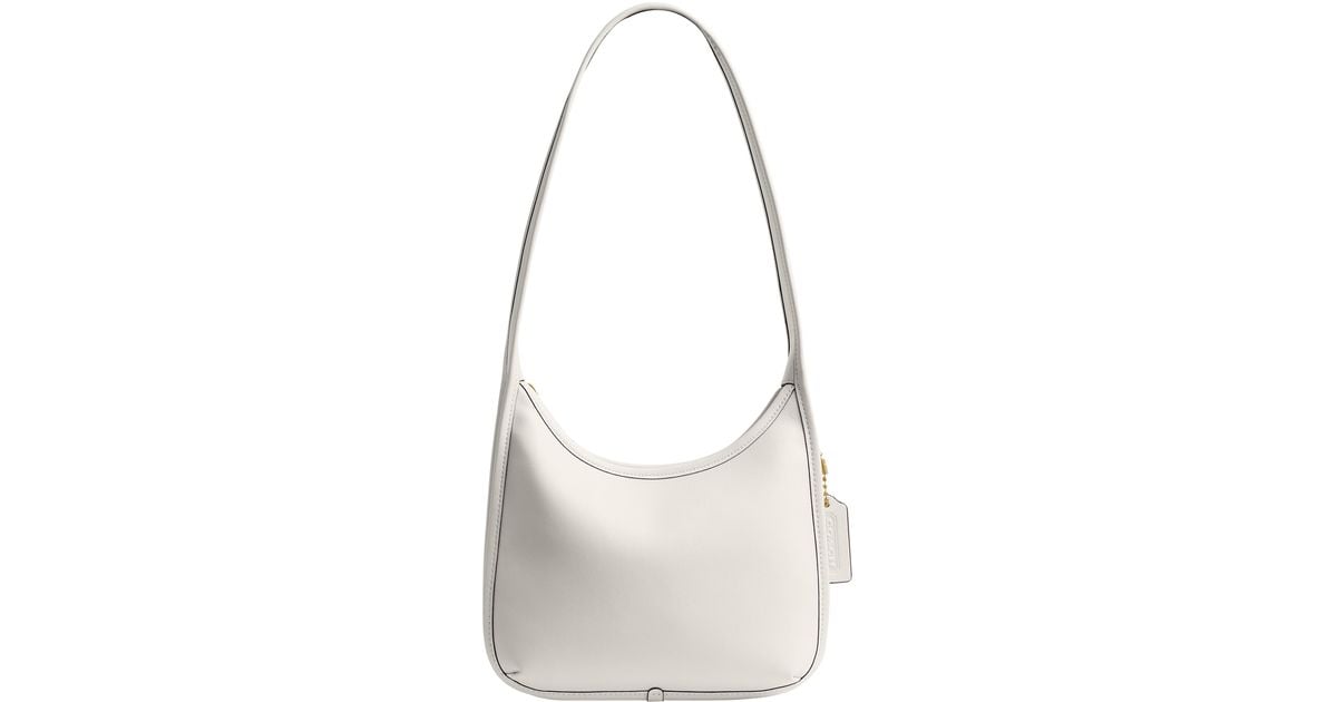 COACH The Originals Glovetanned Leather Curve Zip Bag in Gray | Lyst
