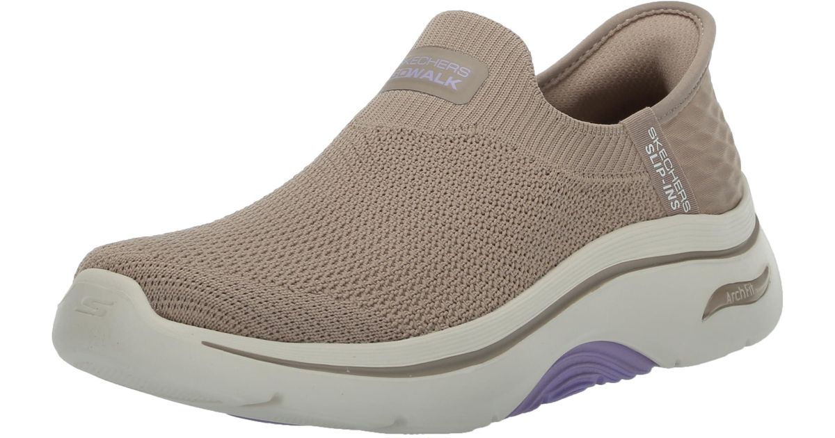 Skechers Go Walk Arch Fit 2.0 Val Hands Free Slip-Ins (Taupe/) Shoes in ...