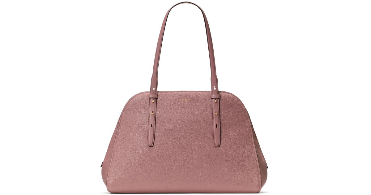 Kate Spade Do It All Pebbled Leather Maise Carryall in Pink | Lyst