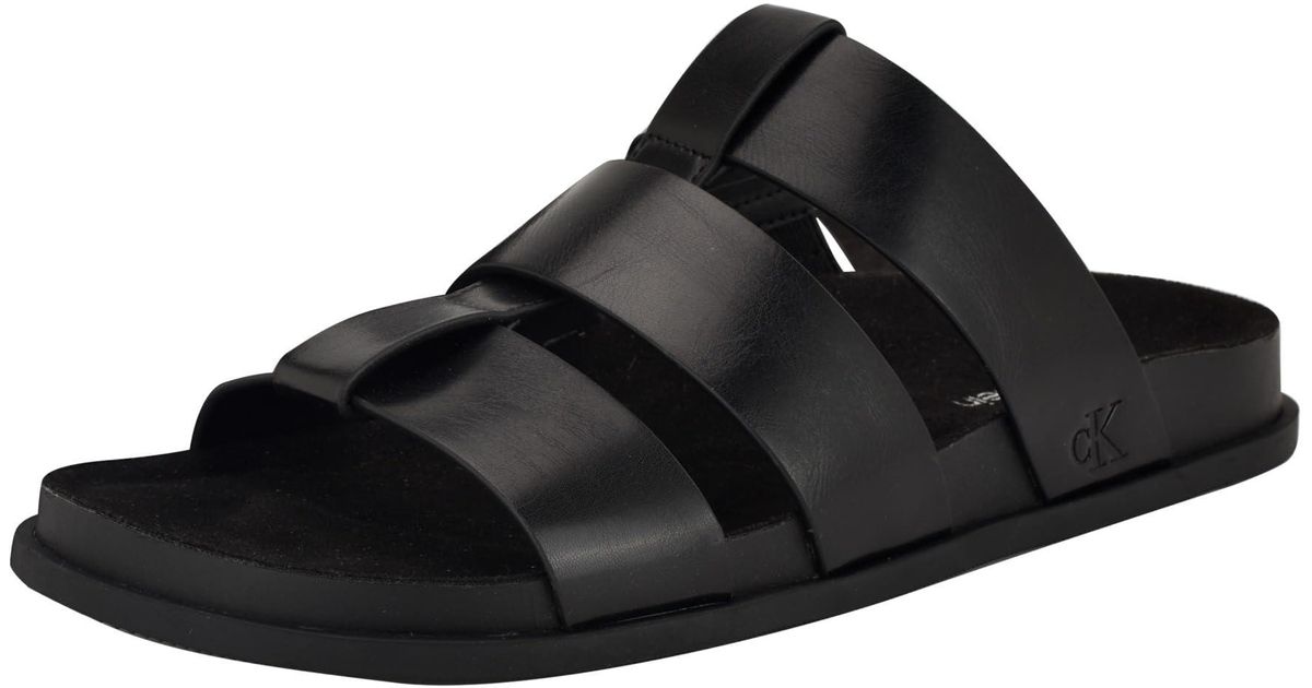 Calvin Klein Tempes Sandal in Black for Men | Lyst