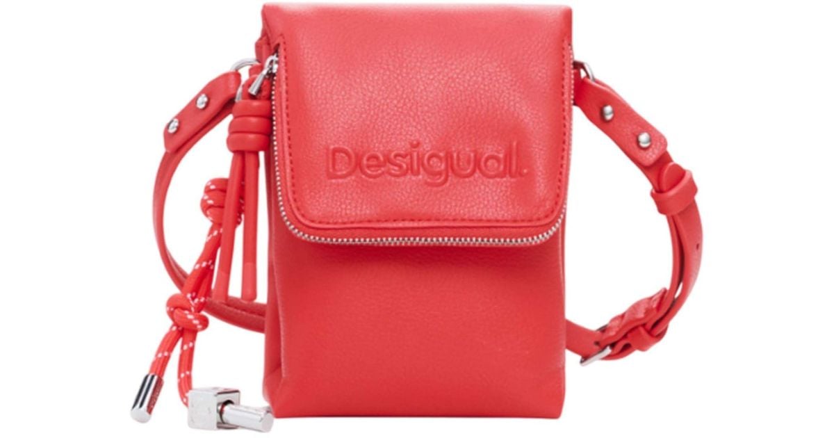 Desigual Mone_half Phone Coral in Red | Lyst