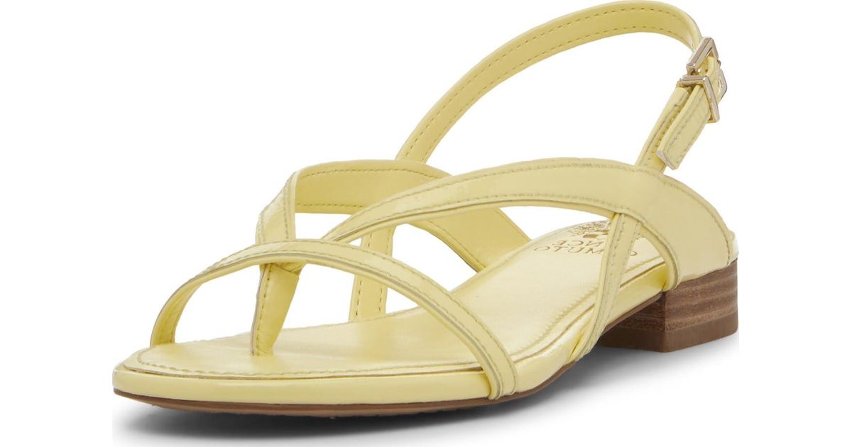 Vince Camuto Melly Flat Sandal in Metallic | Lyst