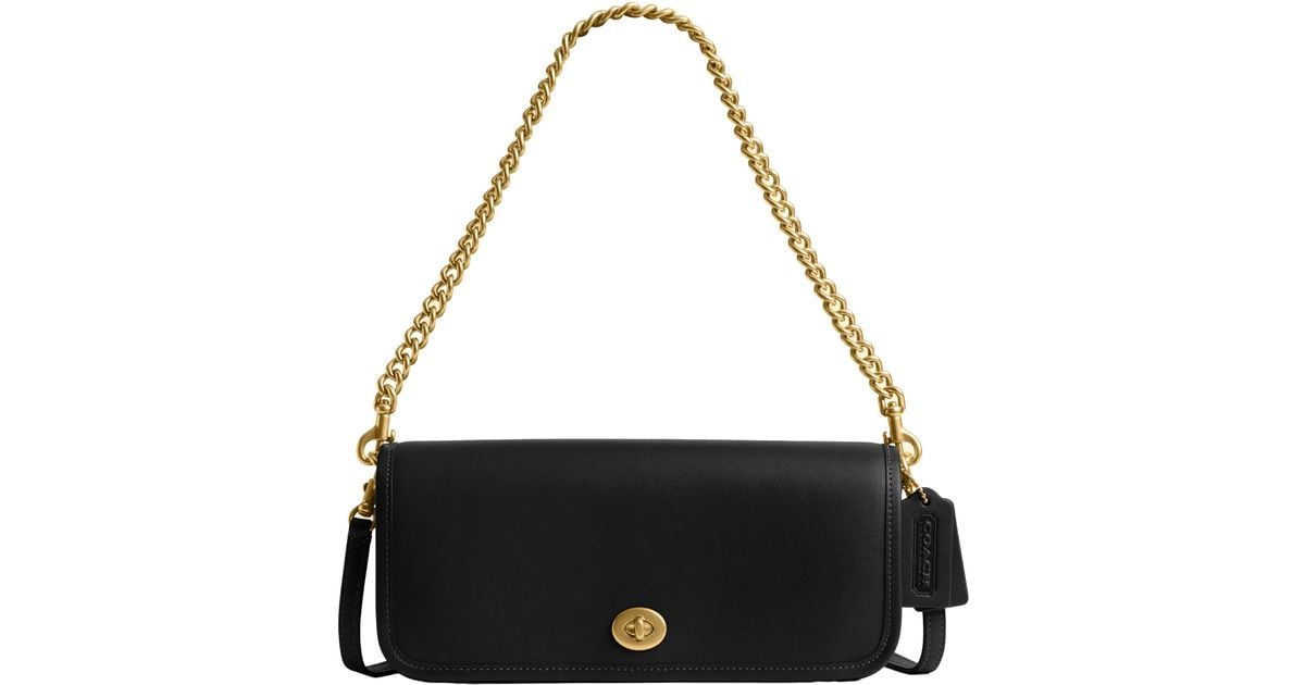 COACH The Originals Glovetanned Leather Dinky Bag With Chain Strap in ...