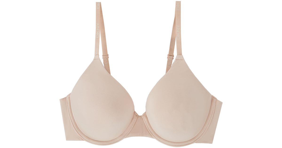 DKNY Shirt Bra in Natural | Lyst