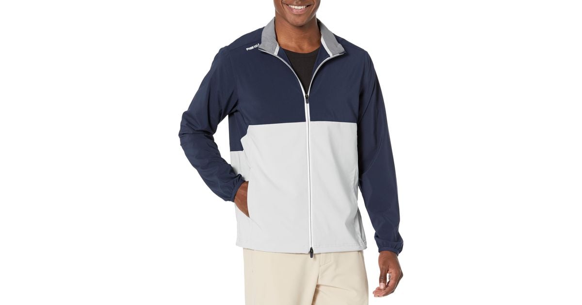 PUMA Golf Na Monterey Wind Jacket in Blue for Men | Lyst