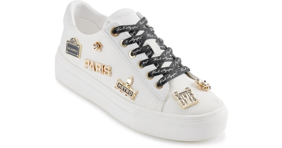 Karl Lagerfeld Paris Cushioned Insole Everyday Cate Rue Pins-lace Up ...