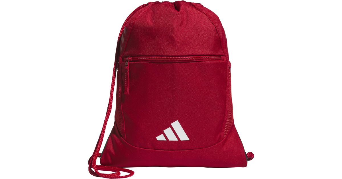 adidas Stadium Sackpack in Red | Lyst