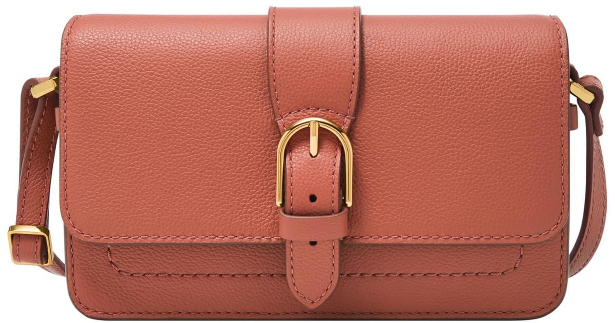 Fossil Zoey Crossbody Bag in Pink | Lyst