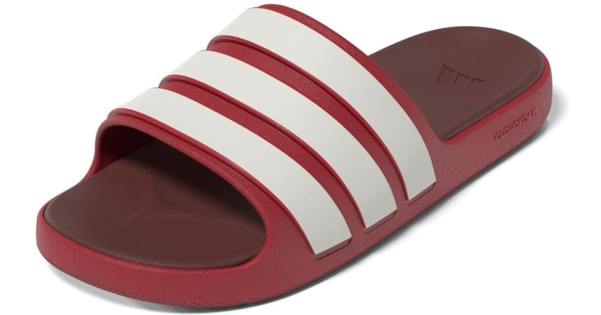 adidas Znsory Slide Sandal in Red | Lyst