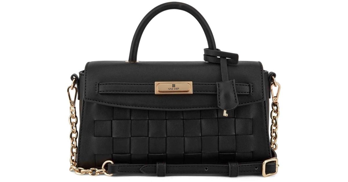 Nine West Dax Mini Crossbody Flap in Black | Lyst