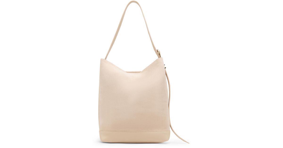 Steve Madden Denise Bucket Hobo in Natural | Lyst UK