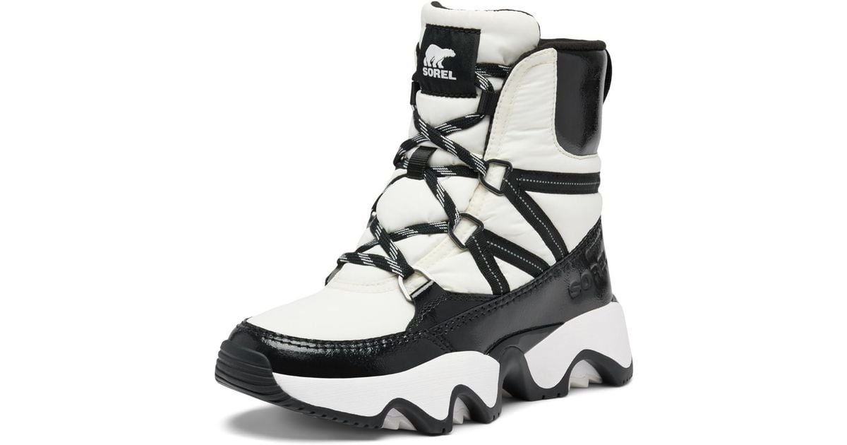 Sorel Women's Kinetic Impact Sport Waterproof Boot - Sea Salt, Black ...