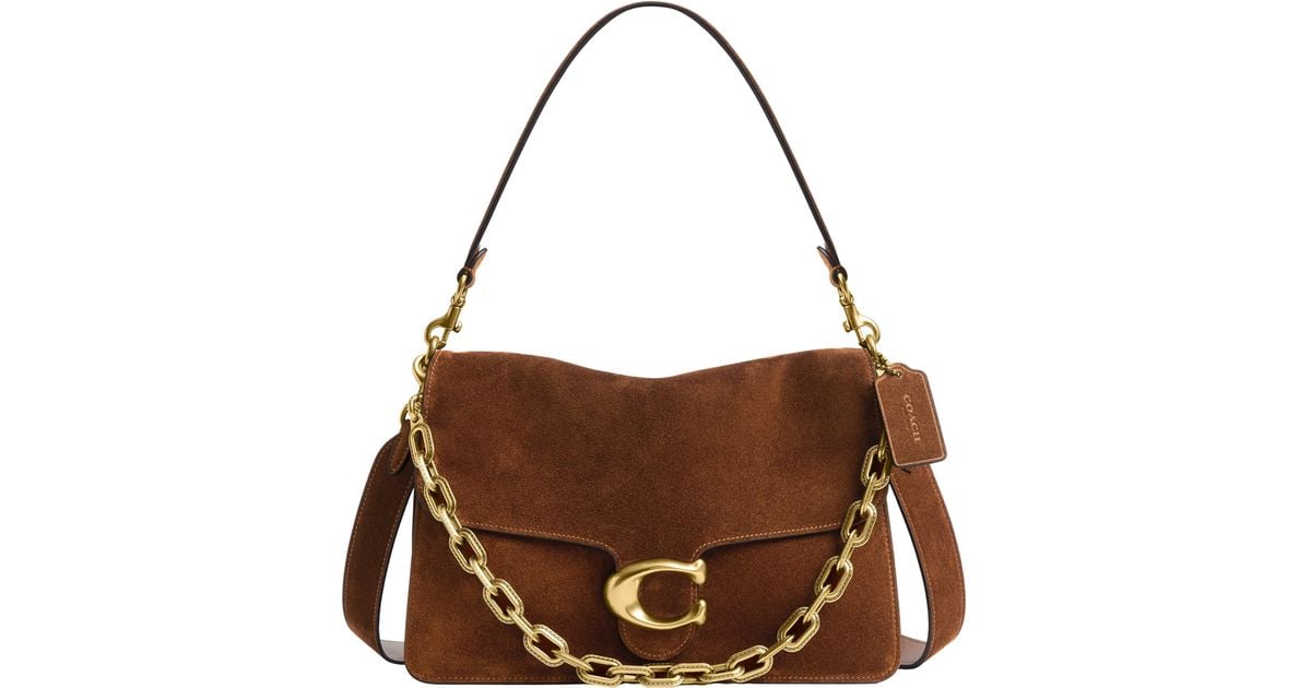 COACH Chain Tabby Shoulder Bag 30 in Brown | Lyst