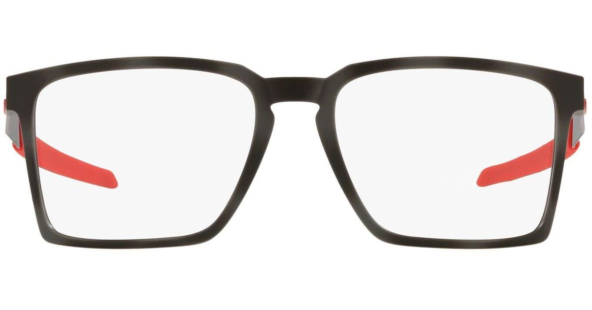 Oakley Ox8055 Exchange Rectangular Prescription Eyewear Frames in Black ...