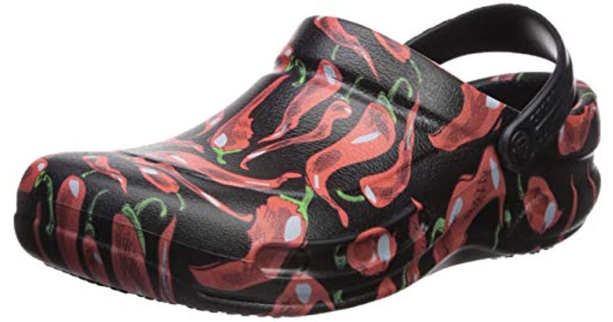 Crocs™ Adult Bistro Peppers Clog Black/red 4 Us / 6 Us M Us | Lyst