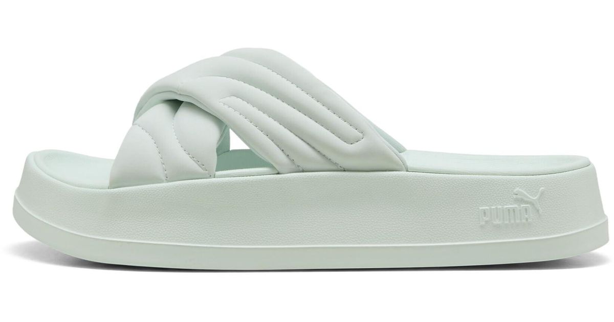 PUMA Leadcat Platform Slide Sandal in Blue | Lyst