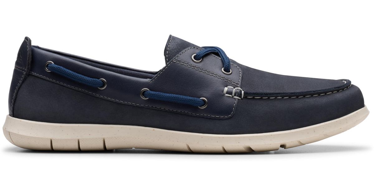 Clarks Modern Casuals Boat Shoe in Blue for Men | Lyst