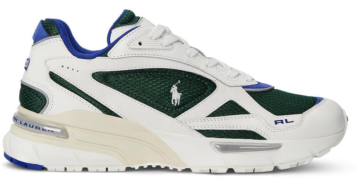 Polo Ralph Lauren Trackster 275 Sneaker in White for Men | Lyst