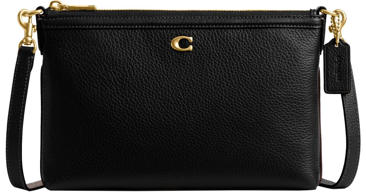 COACH Legacy Zip Top Crossbody in Black | Lyst
