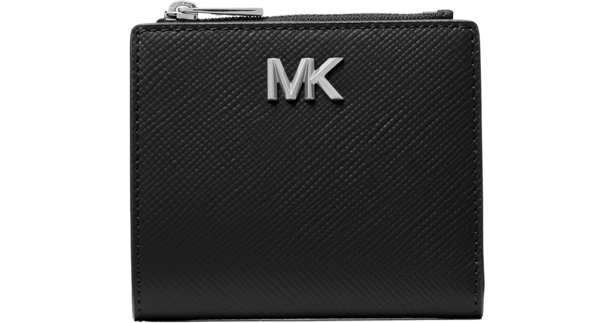 Michael Kors Edison Square Zip Wallet in Black | Lyst