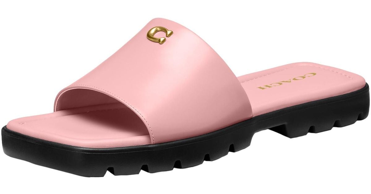 COACH S Florence Sandal in Pink | Lyst