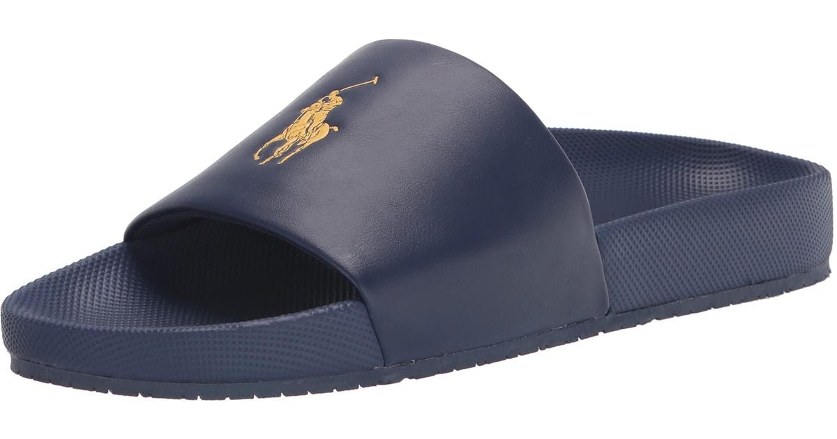 Polo Ralph Lauren Cayson Logo Sandals in Blue for Men | Lyst