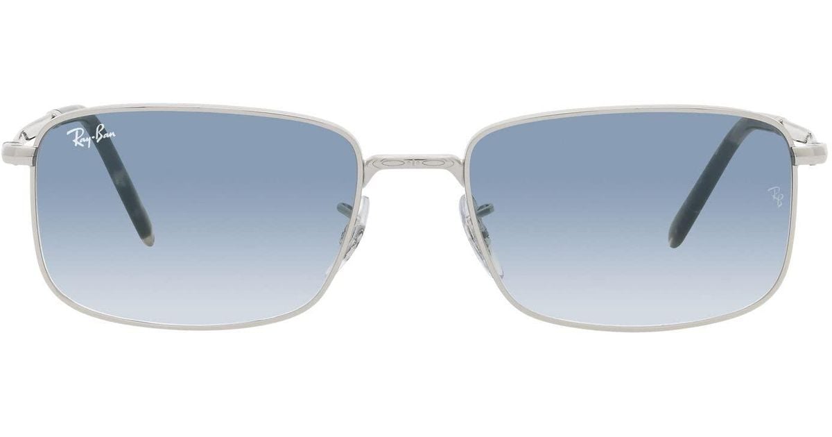 Ray-Ban Rb3717 Rectangular Sunglasses in Black | Lyst UK