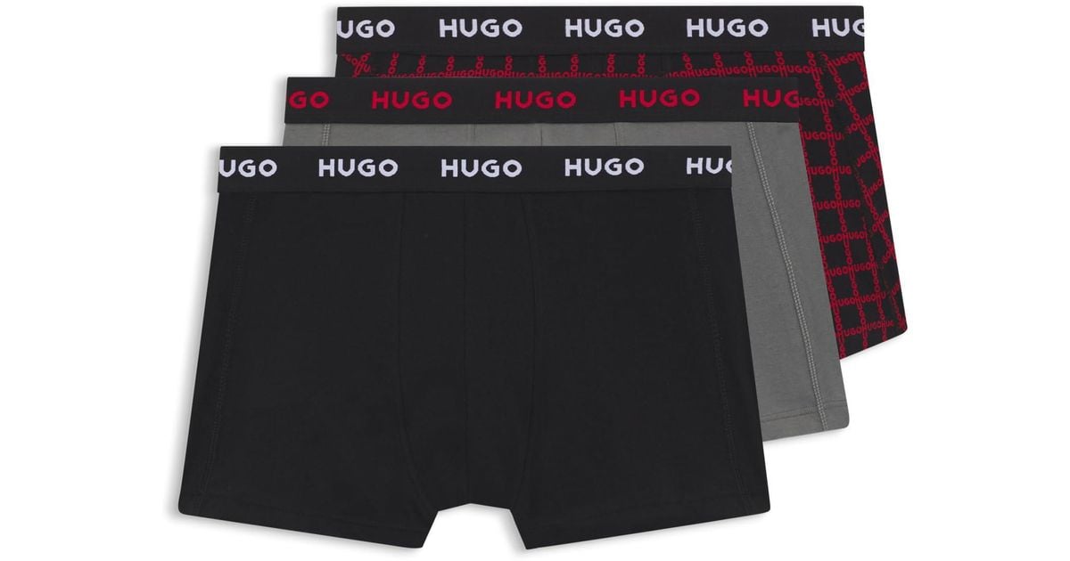 HUGO Trunk Triplet Design 10267989 in Black for Men | Lyst UK