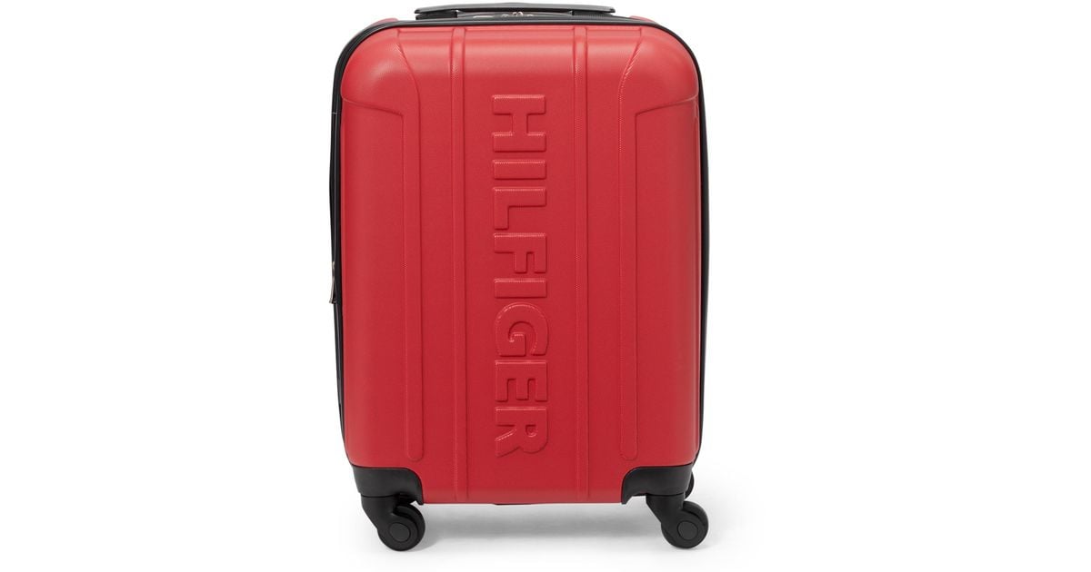 Tommy Hilfiger Carry On Overhead Spinner Hardside Luggage in Red | Lyst