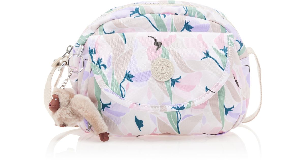 Kipling Stelma Prt Crossbody Handbag in Metallic | Lyst