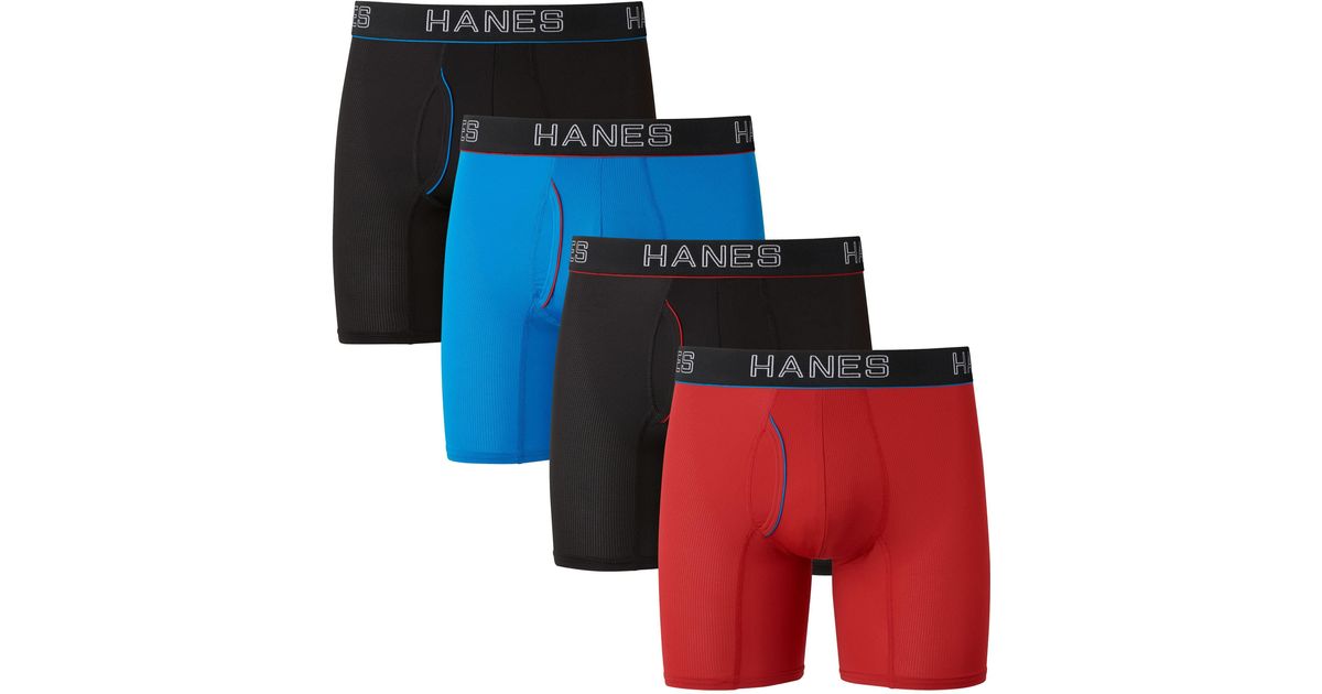Hanes Ultimate Comfort Flex Fit Ultra Lightweight Mesh Boxer Brief 4