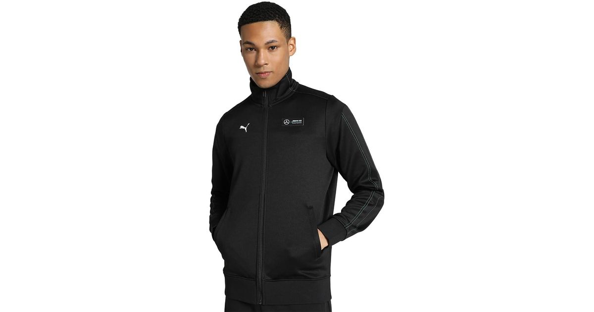 PUMA Mercedes-Amg Petronas Mt7 Motorsport Track Jacket in Black for Men ...