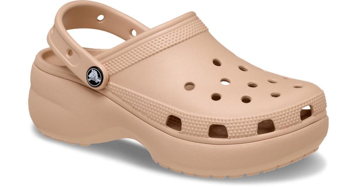 Crocs™ Classic Platform Clog Pink Caramel Size 5 Uk in Black | Lyst UK