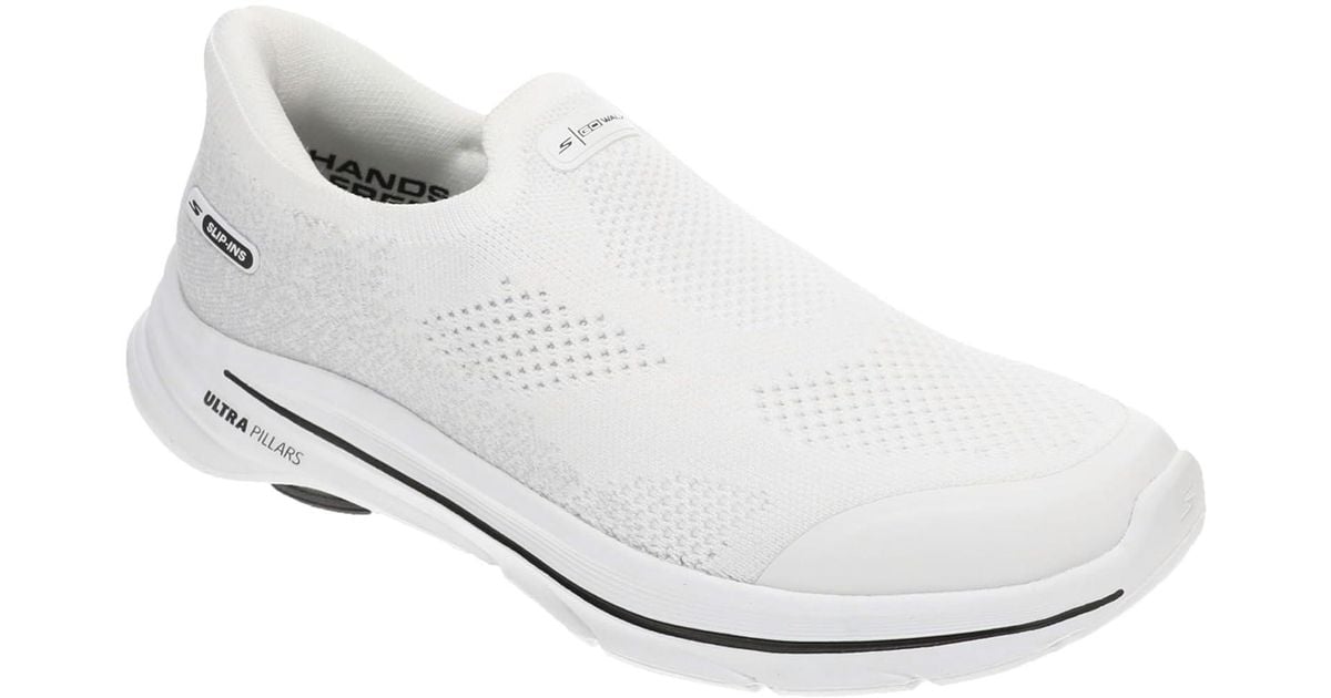 Skechers Go Walk 8 Nova Sneaker in White | Lyst UK