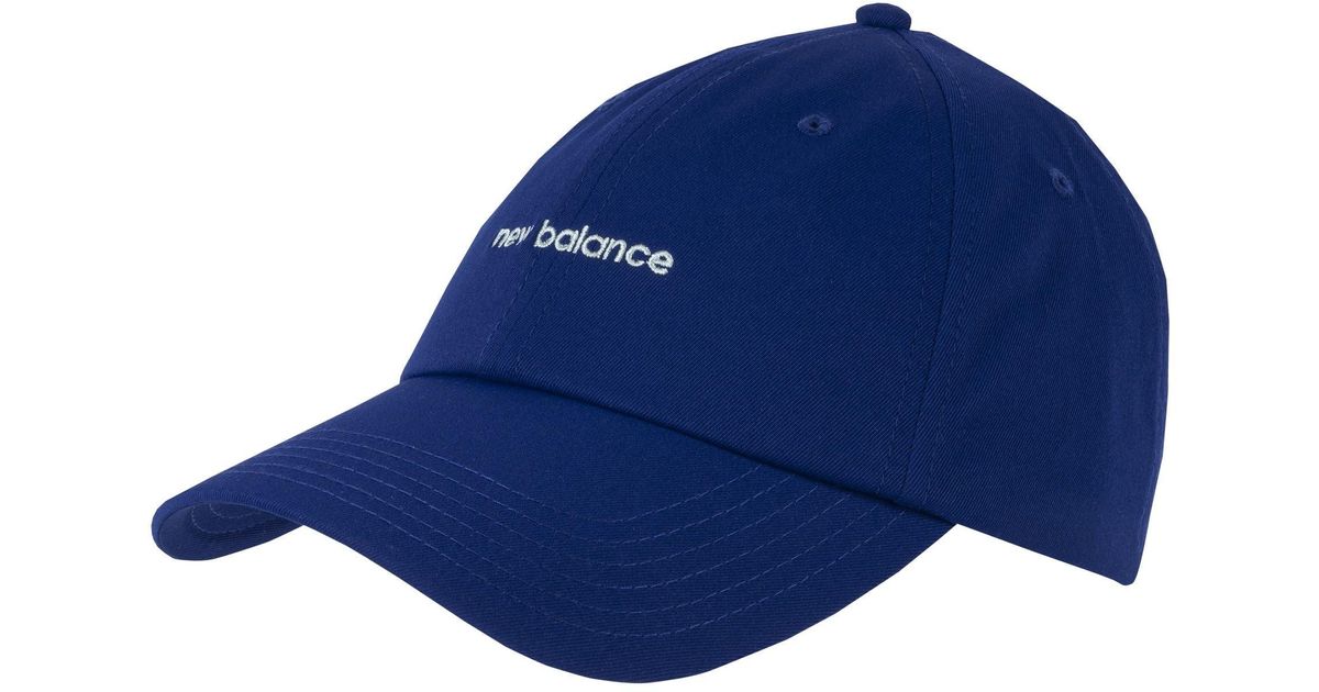 New Balance , , 6 Panel Linear Logo Hat, Classic Stylish Baseball Cap ...