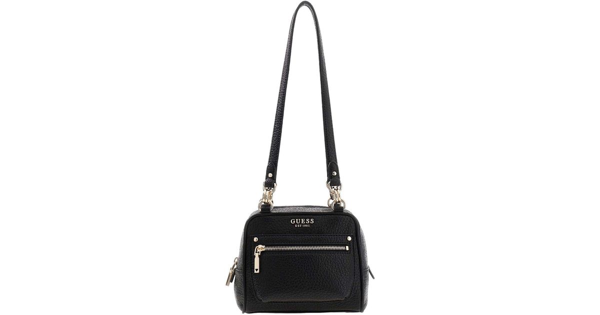 Guess Marsha Box Shoulder Bag Black | Lyst UK