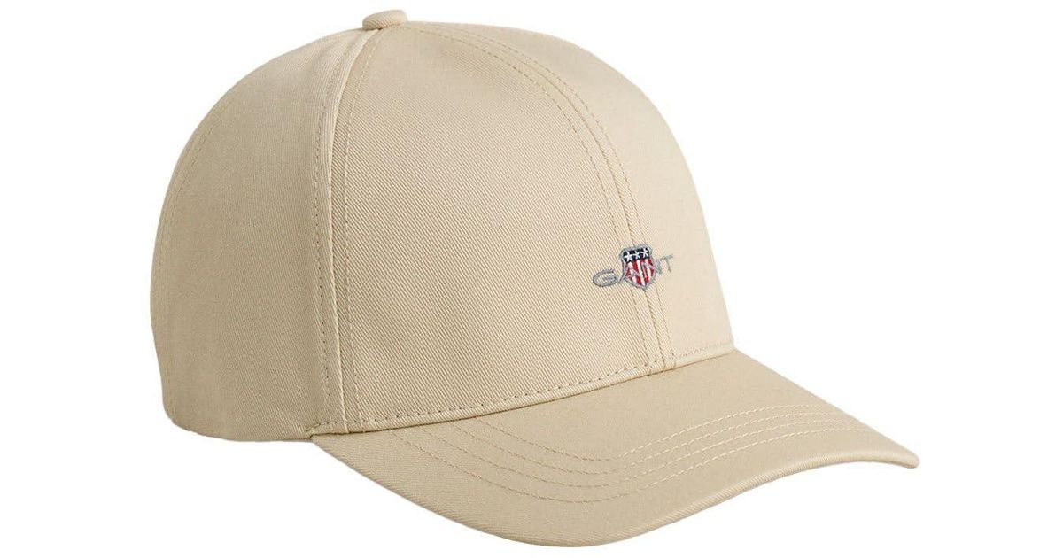 GANT S Shield High Cap Shield Logo in Natural | Lyst UK