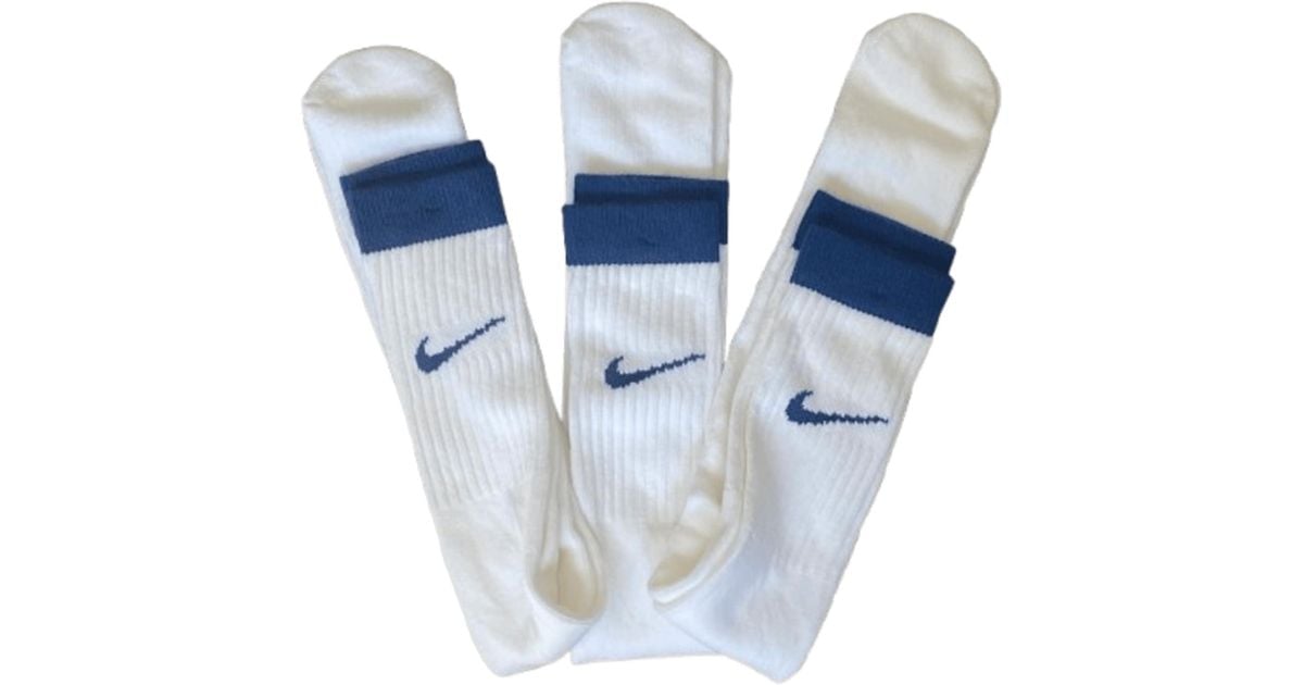 Nike Vintage Swoosh Basketball Tube Socks White/royal Blue One Size ...