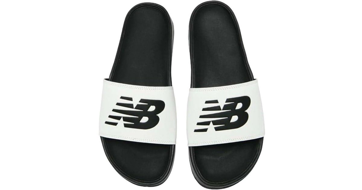 New Balance Slides in Black | Lyst UK