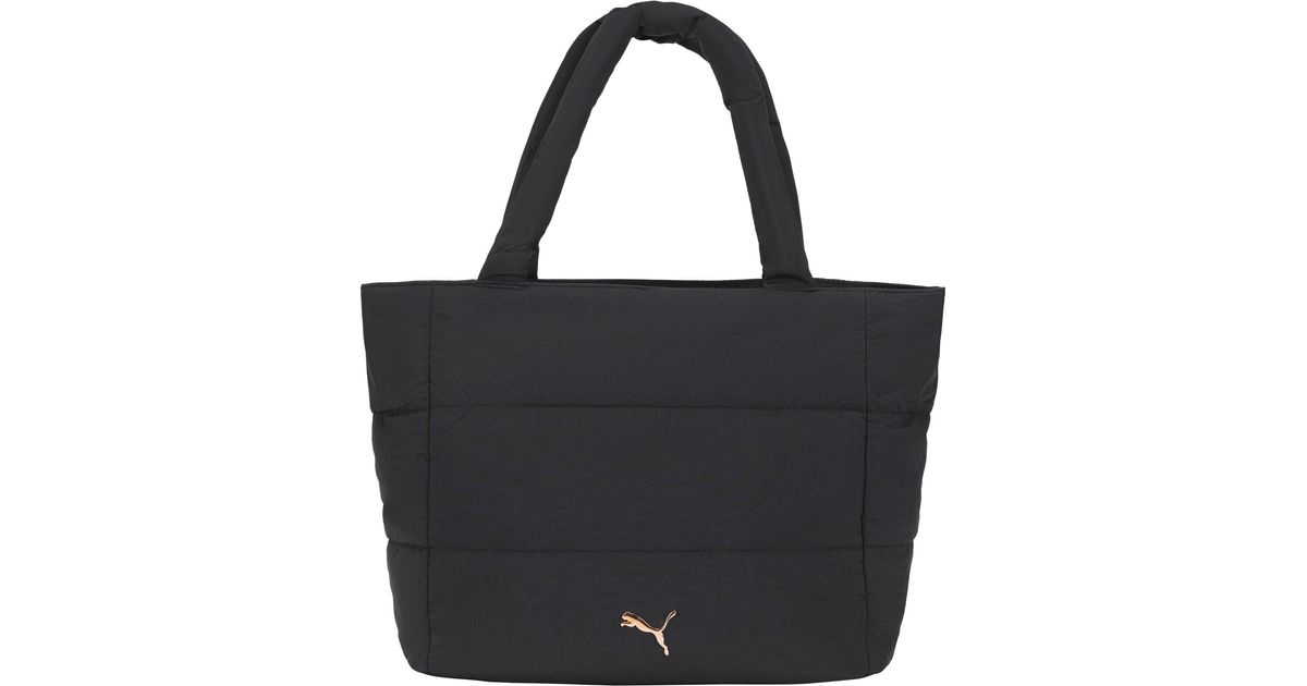 PUMA Plush Tote in Black | Lyst